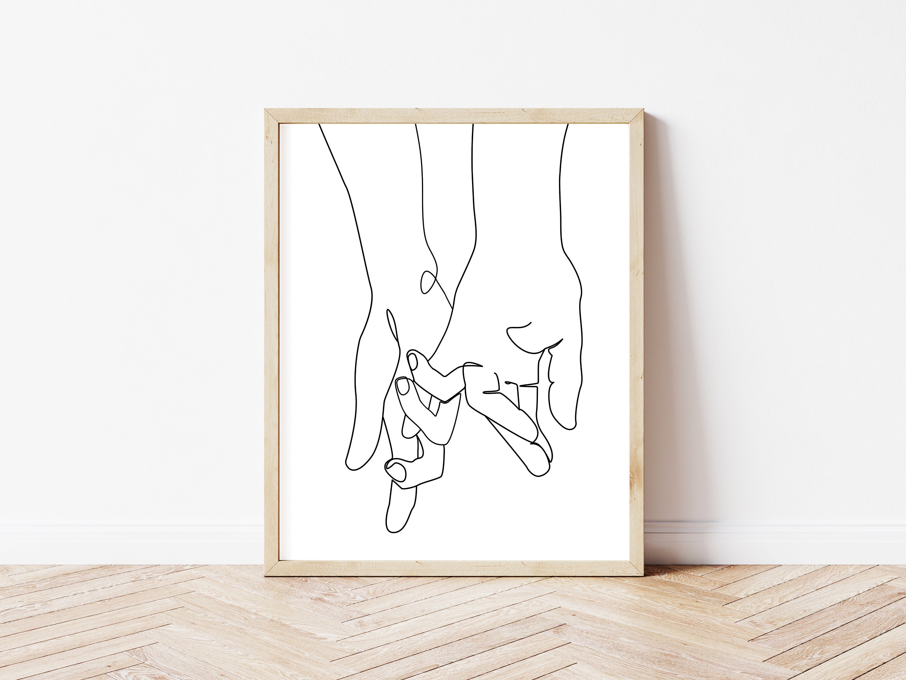 Couple Line Drawing Minimal Wall Art Hand Line Art Couple | Etsy