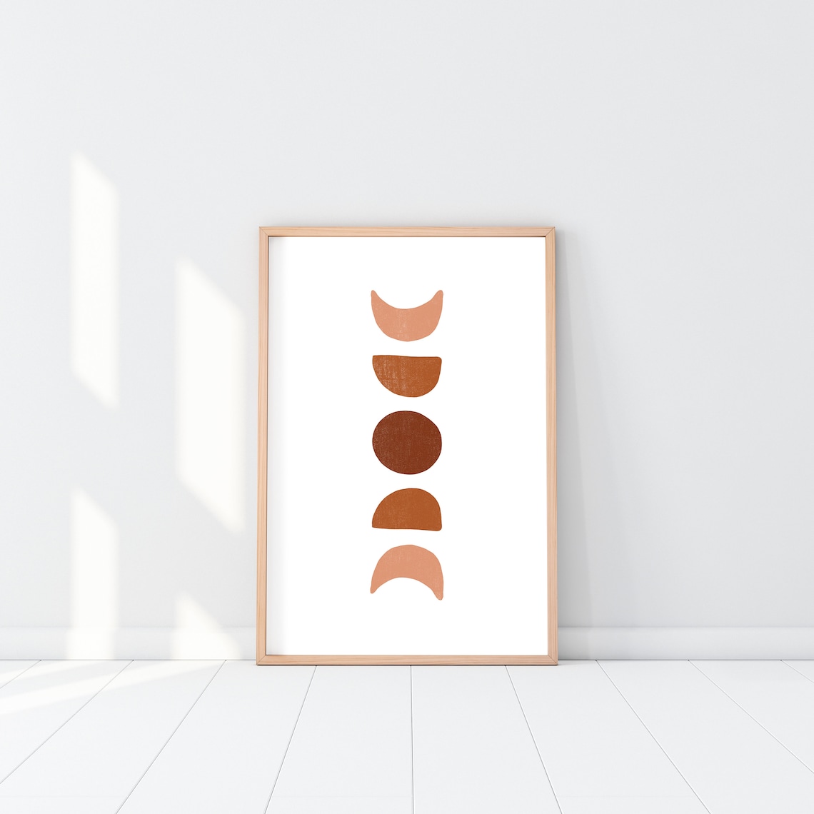 Boho Wall Decor Moon Phases Print Boho Moon Art Moon Cycle | Etsy