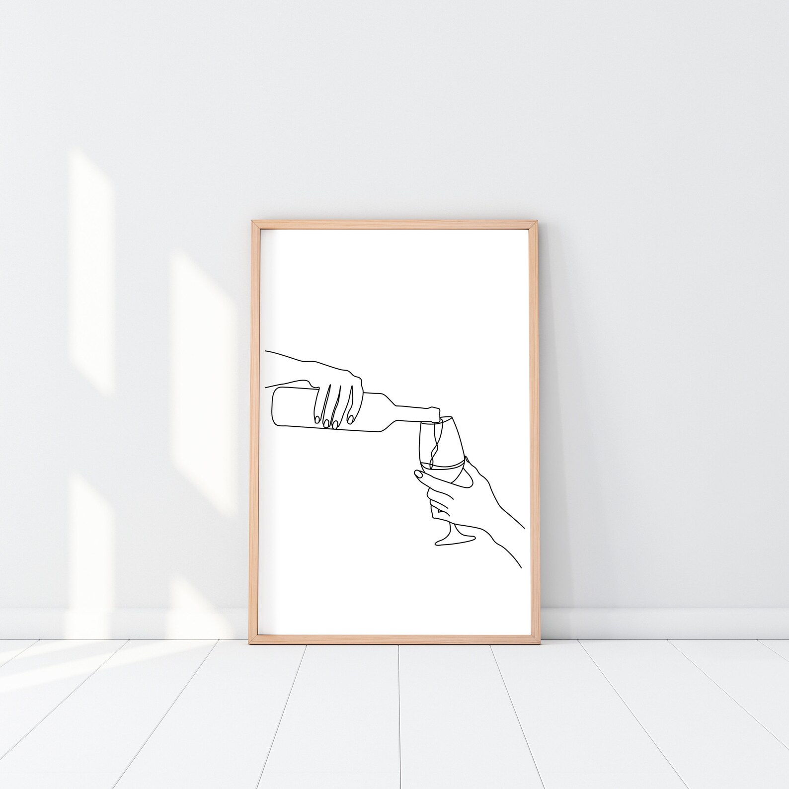 Bar Wall Art Beard Art Line Art Bar Prints Man and Woman | Etsy