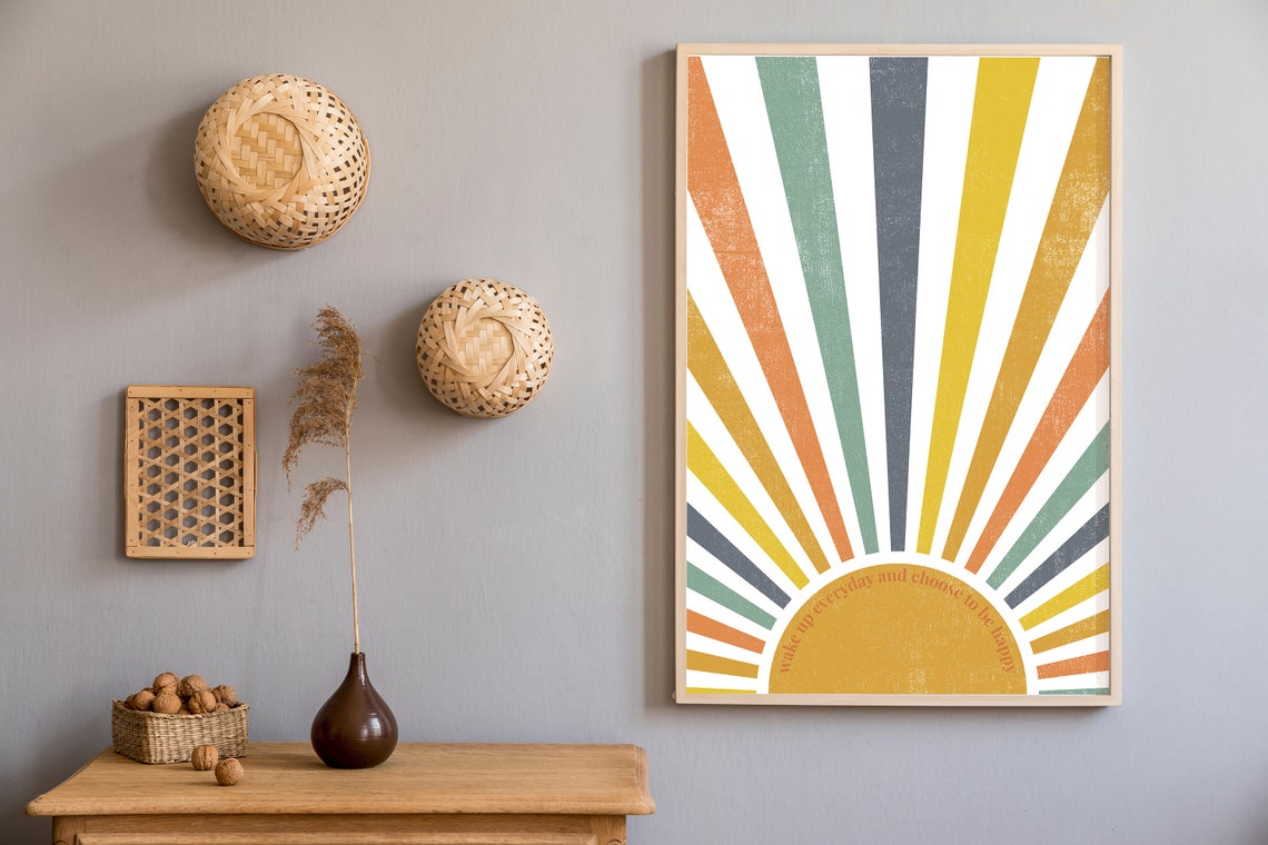 Colorful Wall Art Motivational Wall Decor Boho Wall Decor | Etsy