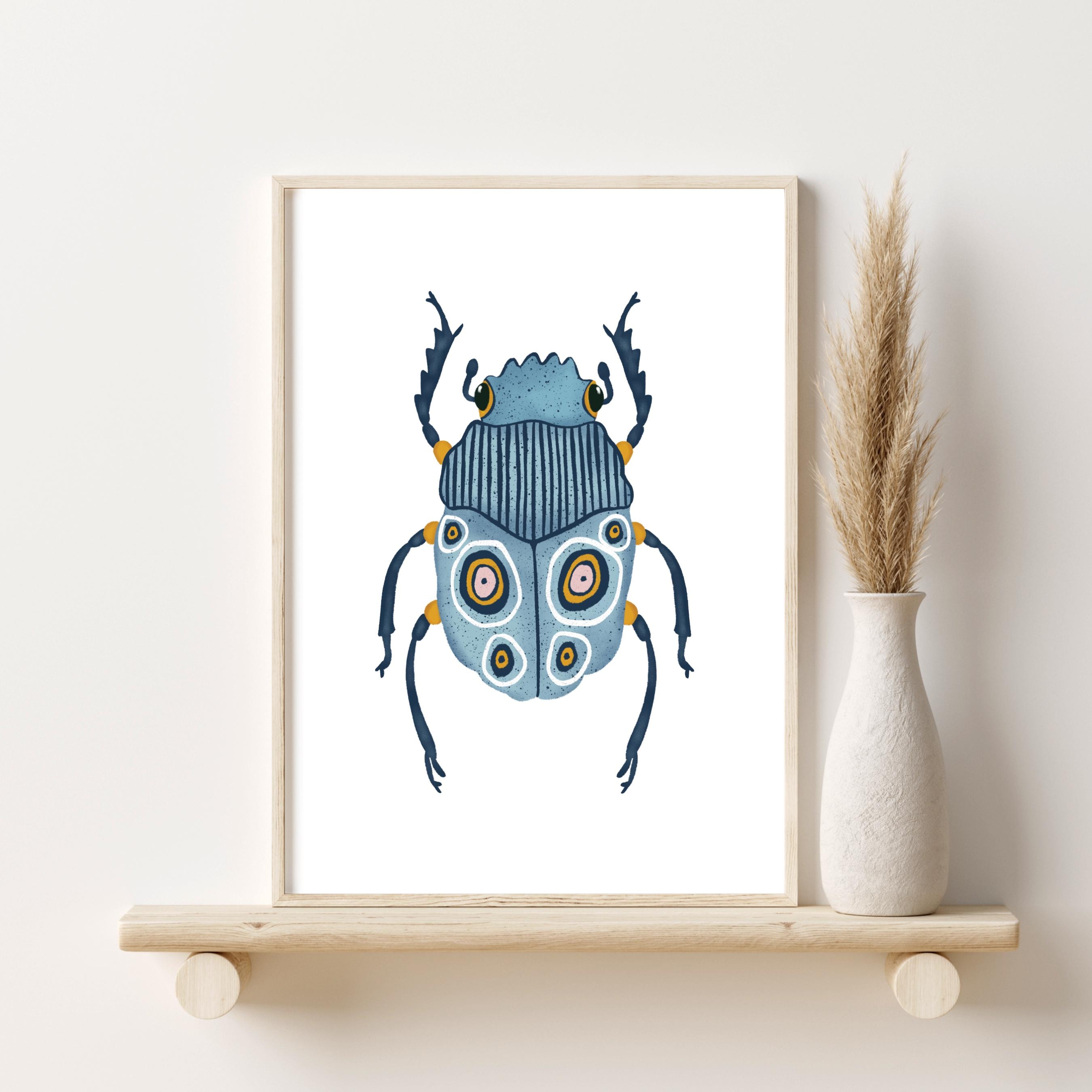 Whimsical Bug Print Set: Boho Nursery Wall Art - Etsy