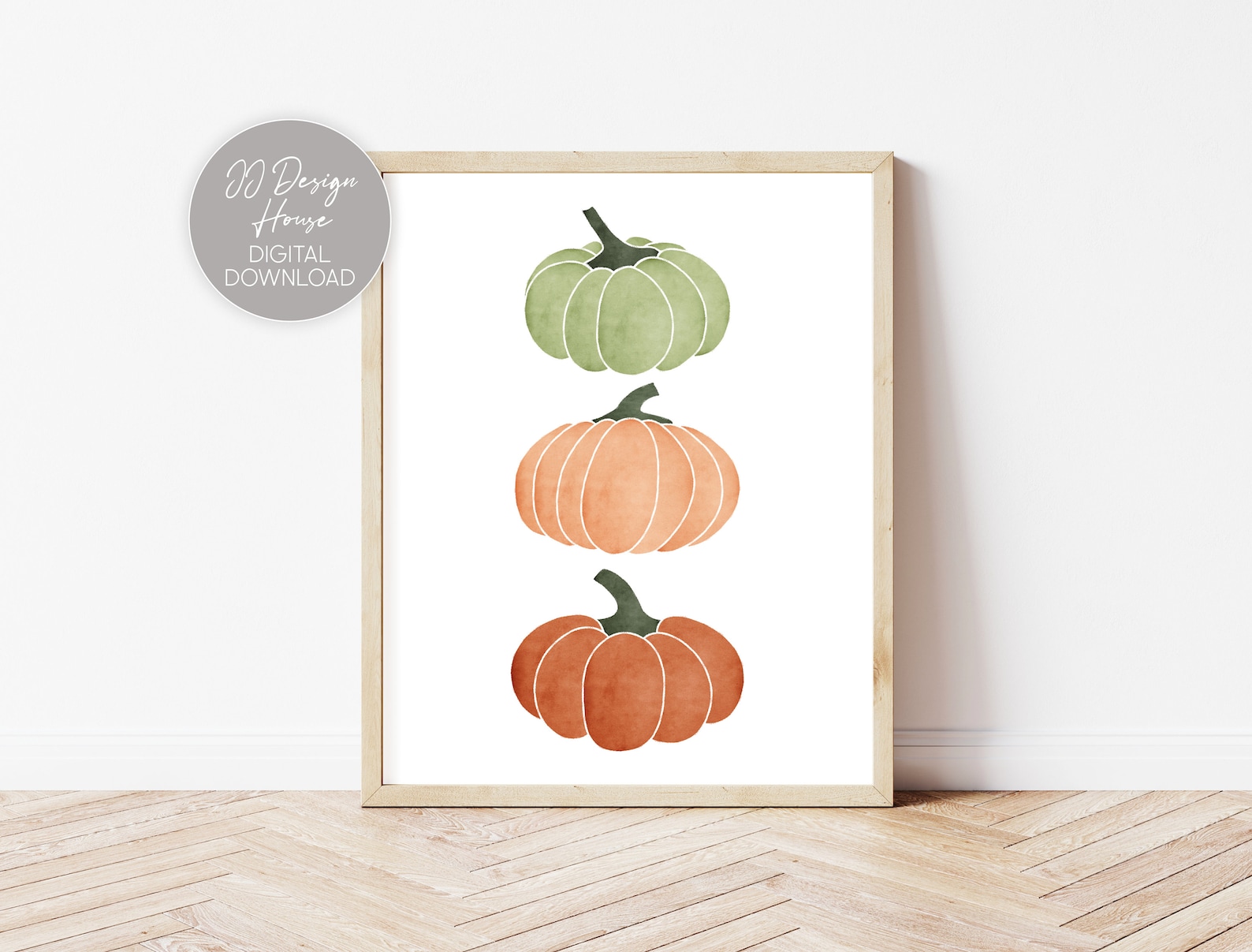 Pumpkin Print Halloween Print Autumn Wall Art Thanksgiving - Etsy