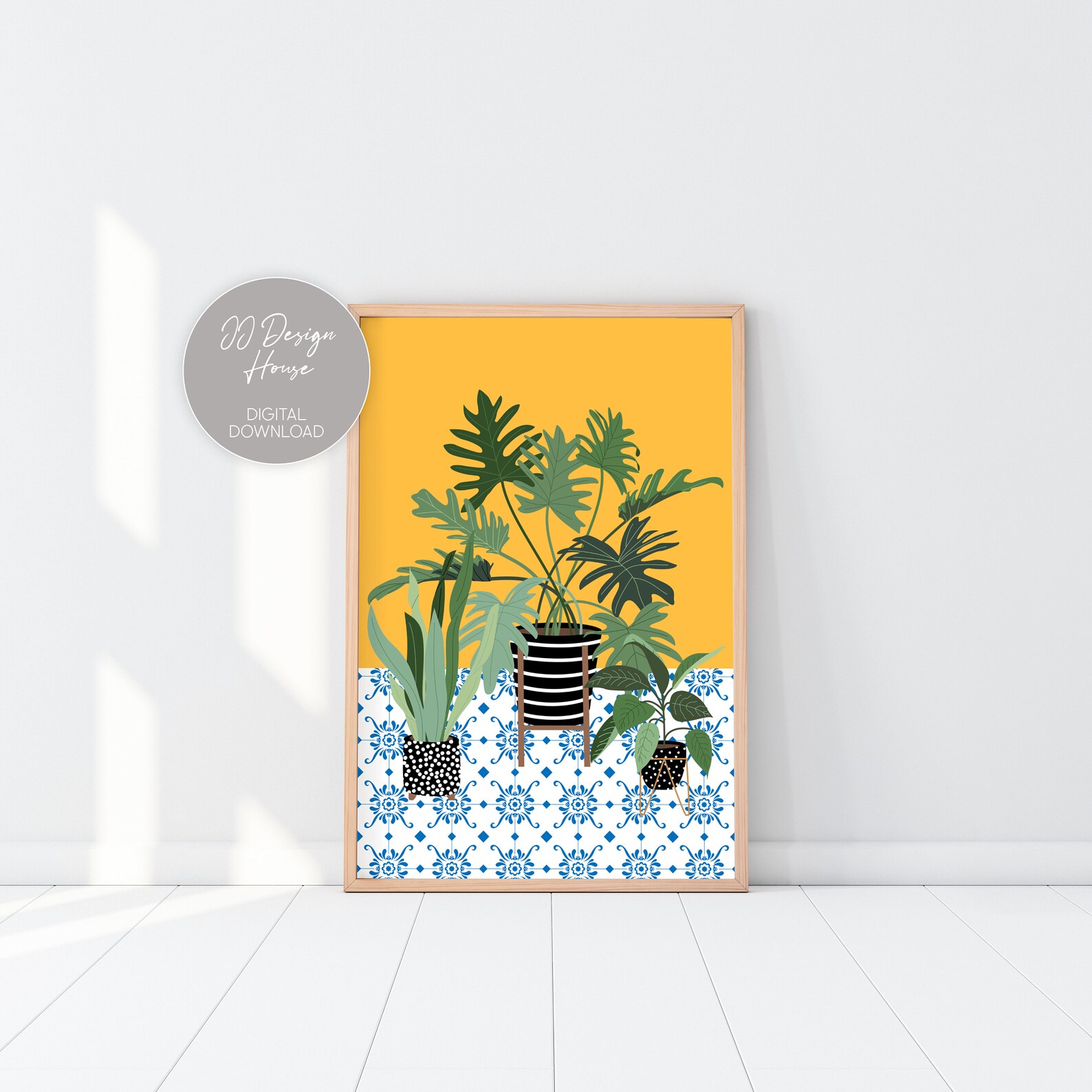 House Plants Print Botanical Wall Art Boho Decor Plant | Etsy