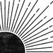 PRINTABLE Black Sun Wall Art Boho Sun Print Wall Decor - Etsy