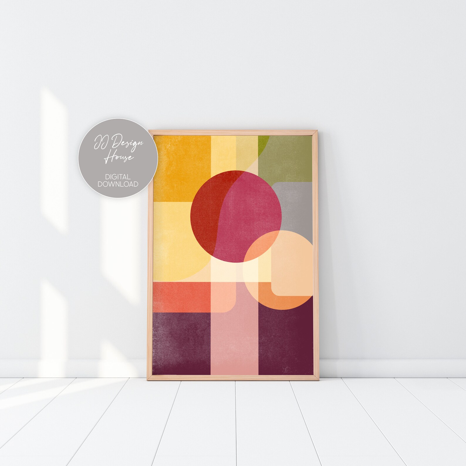 Color Block Art Print Colorful Wall Art Geometric Wall Art - Etsy