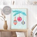 Pink Christmas Decor Boho Christmas Print Pink Holiday - Etsy