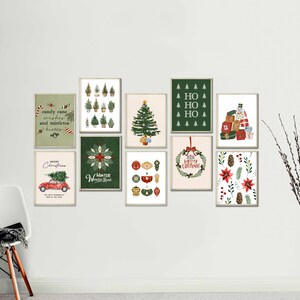 Printable Christmas Wall Art, Classic Christmas Prints Bundle Set of 20 ...