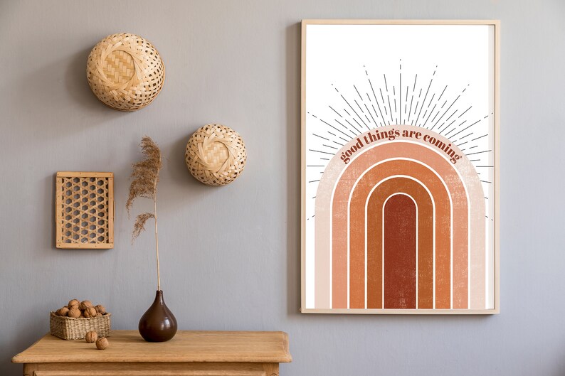 Good Things Are Coming Print Boho Motivational Quote Art - Etsy