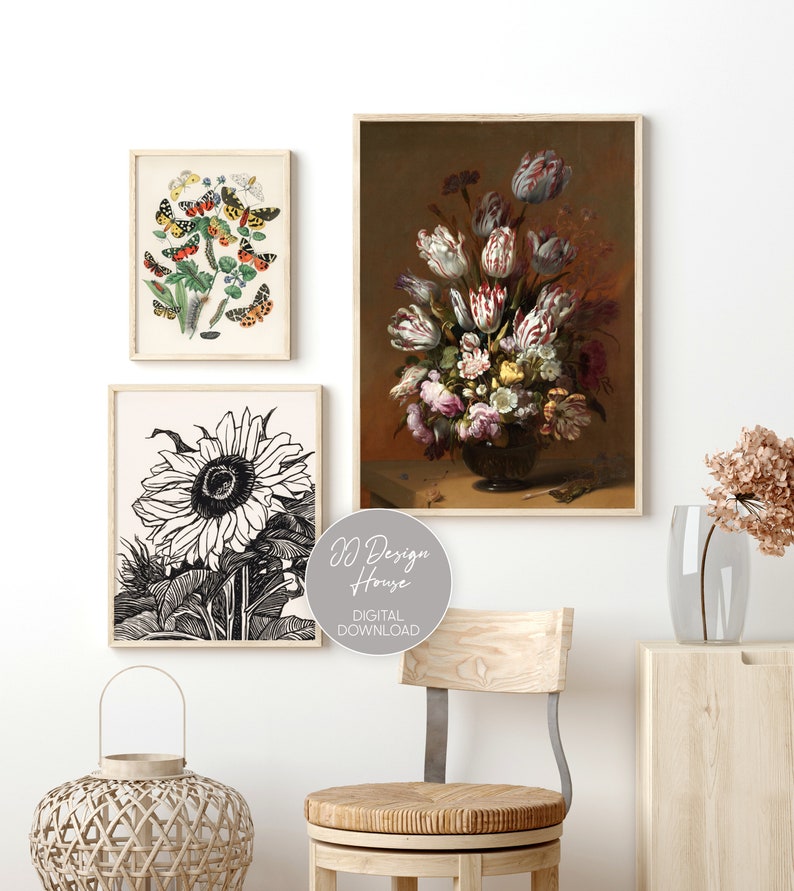 Antique Prints Set Printable Vintage Gallery Wall Art Set of - Etsy