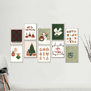 Printable Christmas Wall Art, Classic Christmas Prints Bundle Set of 20 ...