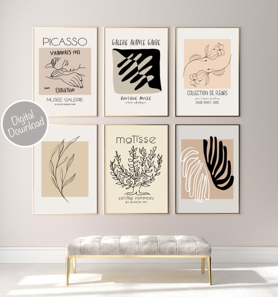 Exhibition Poster Set of 6 Matisse Print Picasso Art Print | Etsy Australia