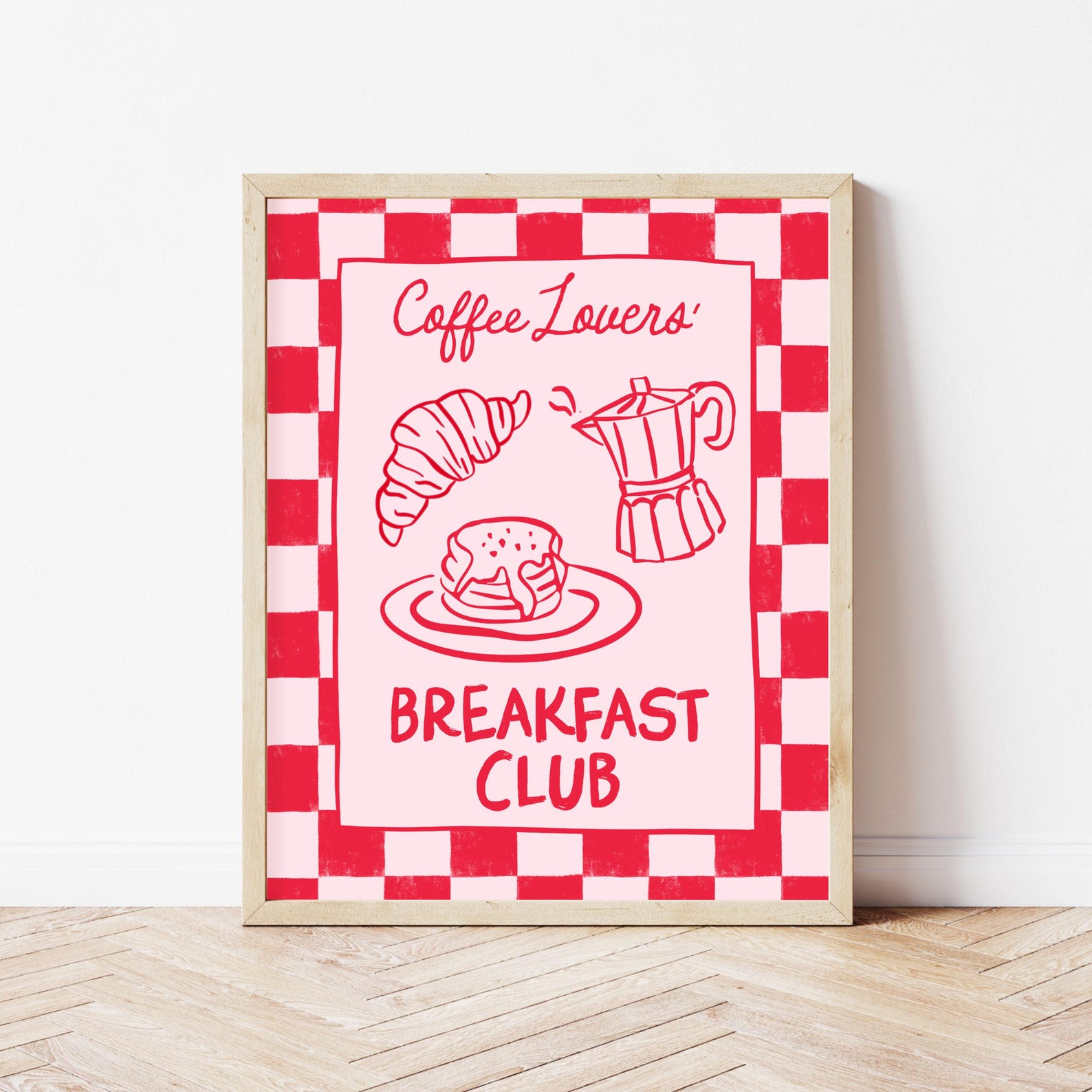 Breakfast Club Print: Dopamine Decor Kitchen Wall Art (digital Download ...