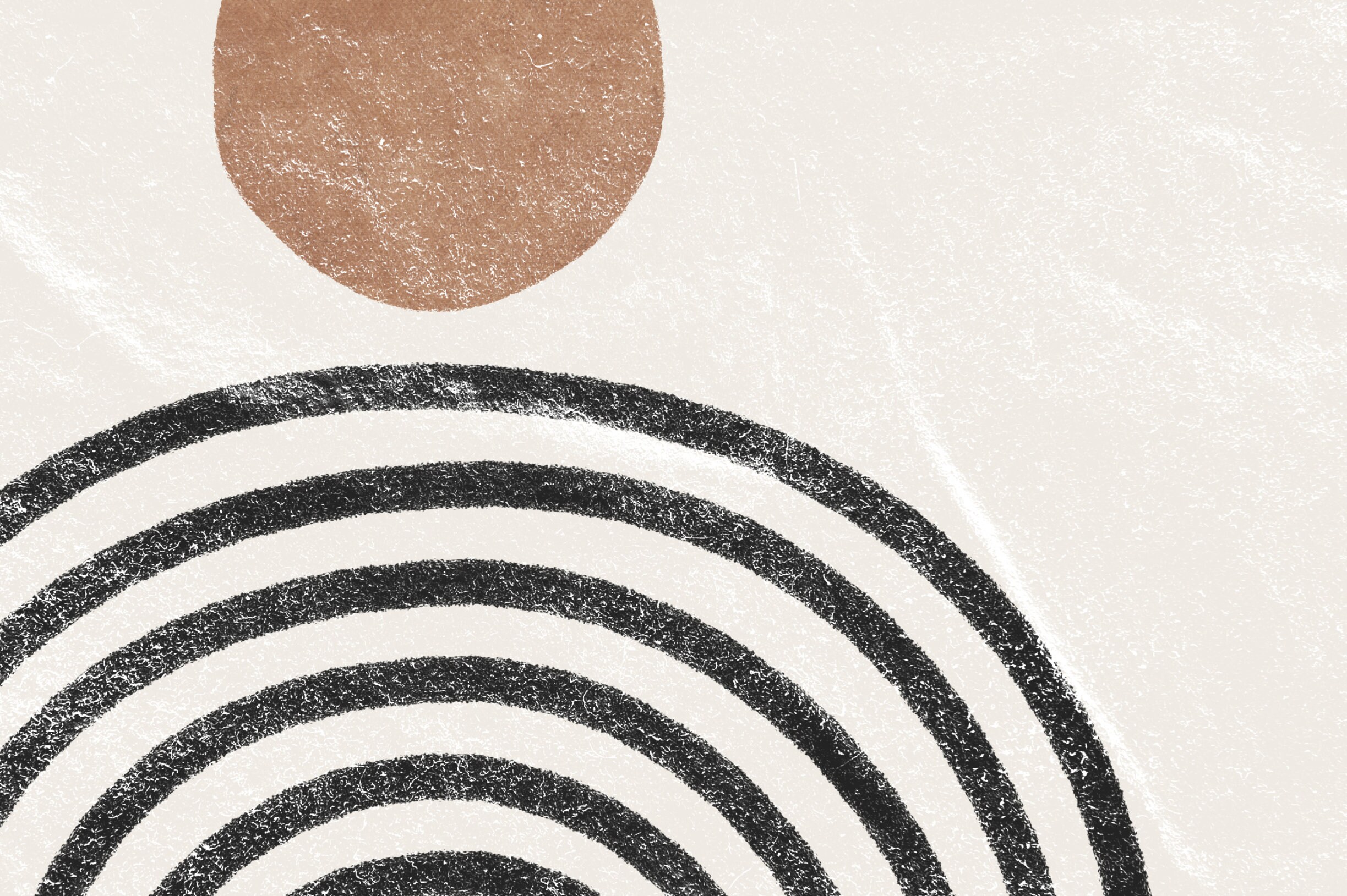 Boho Art Set of 3 Prints Abstract Landscape Poster Bundle - Etsy