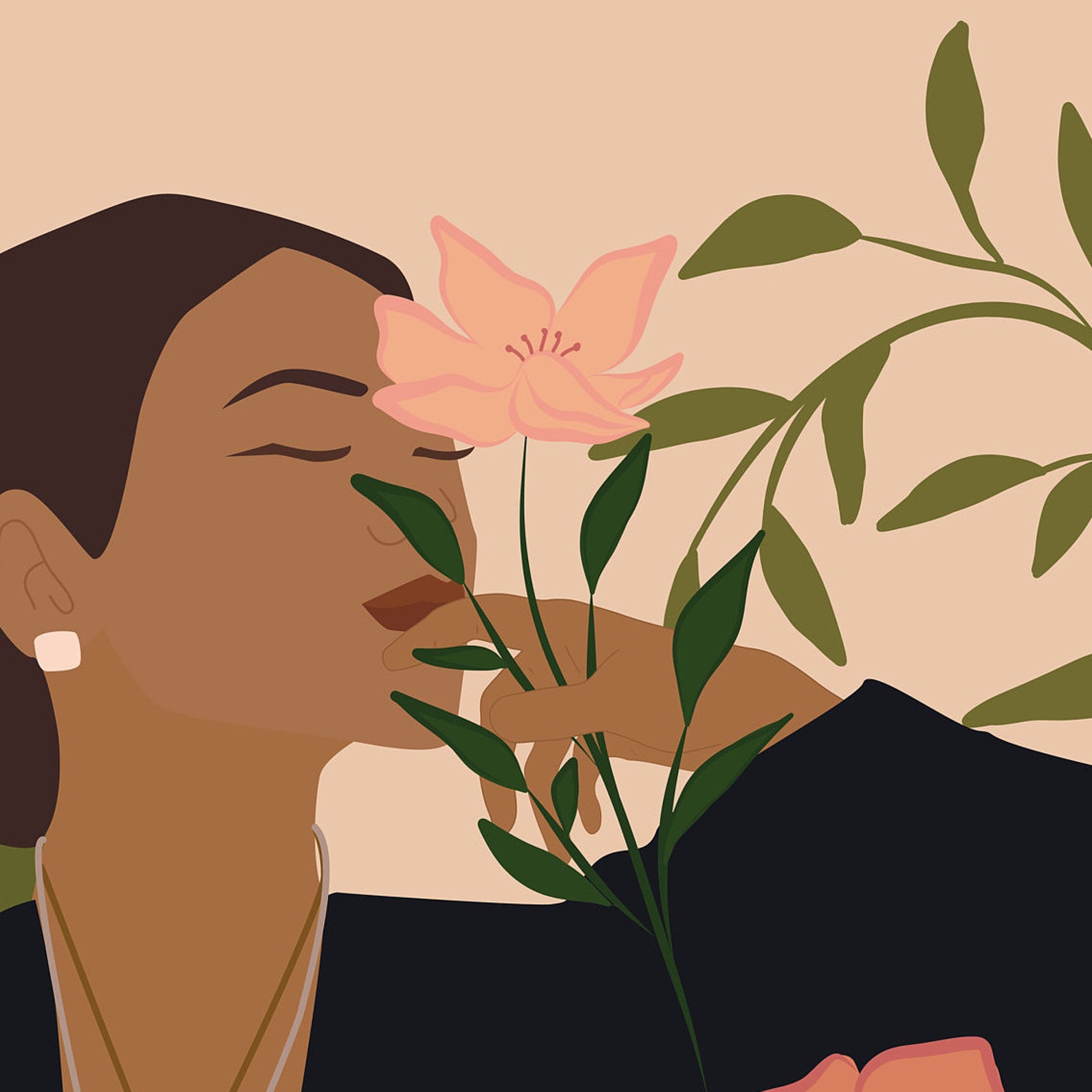 PRINTABLE Wall Art Woman Illustration Print Fashion - Etsy