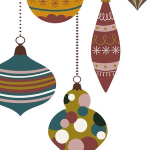 Christmas Print, Boho Holiday Print, Holiday Decor, Christmas ...