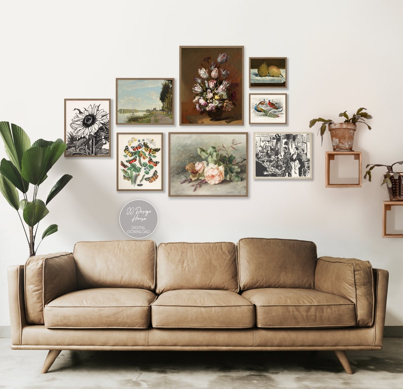 Antique Prints Set Printable Vintage Gallery Wall Art Set of | Etsy