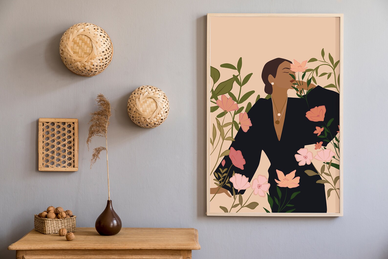 PRINTABLE Wall Art Woman Illustration Print Fashion - Etsy