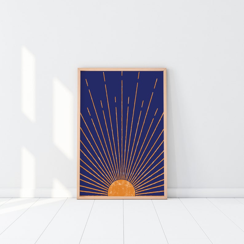 DIGITAL Printable Wall Art Boho Sun Decor Sun Art Print - Etsy