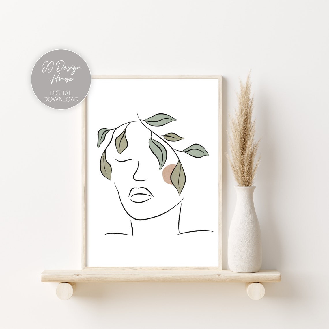 Botanical Prints Set of 8 Line Art Print Botanical Wall Art - Etsy