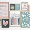 Navy Blue Printable Literary Wall Art, A Reader Lives a Thousand Lives ...