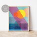 Abstract Color Block Art Print, Colorful Wall Art, Geometric Wall Art ...