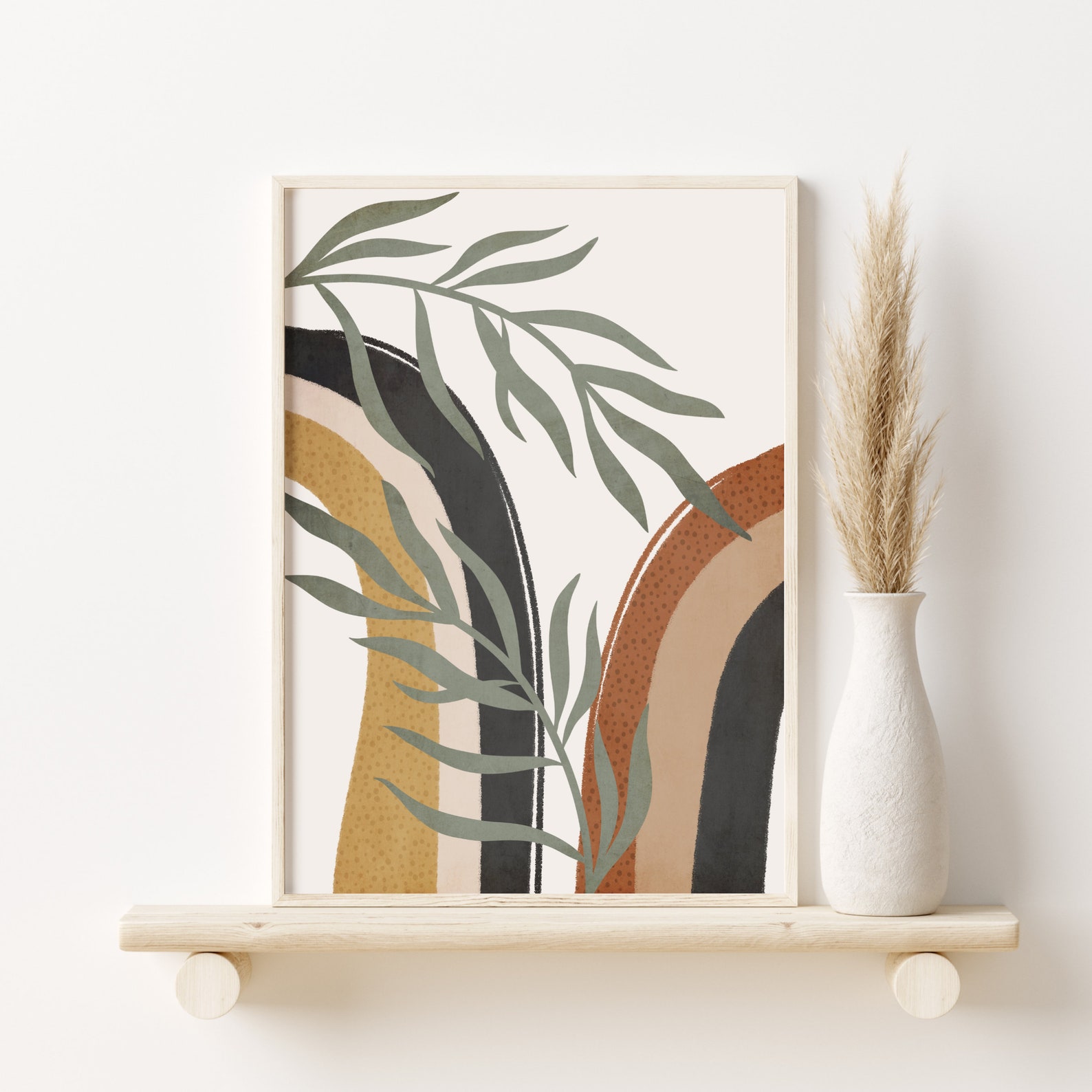 Boho Wall Art Set of 3 Prints Printable Abstract Home Decor - Etsy