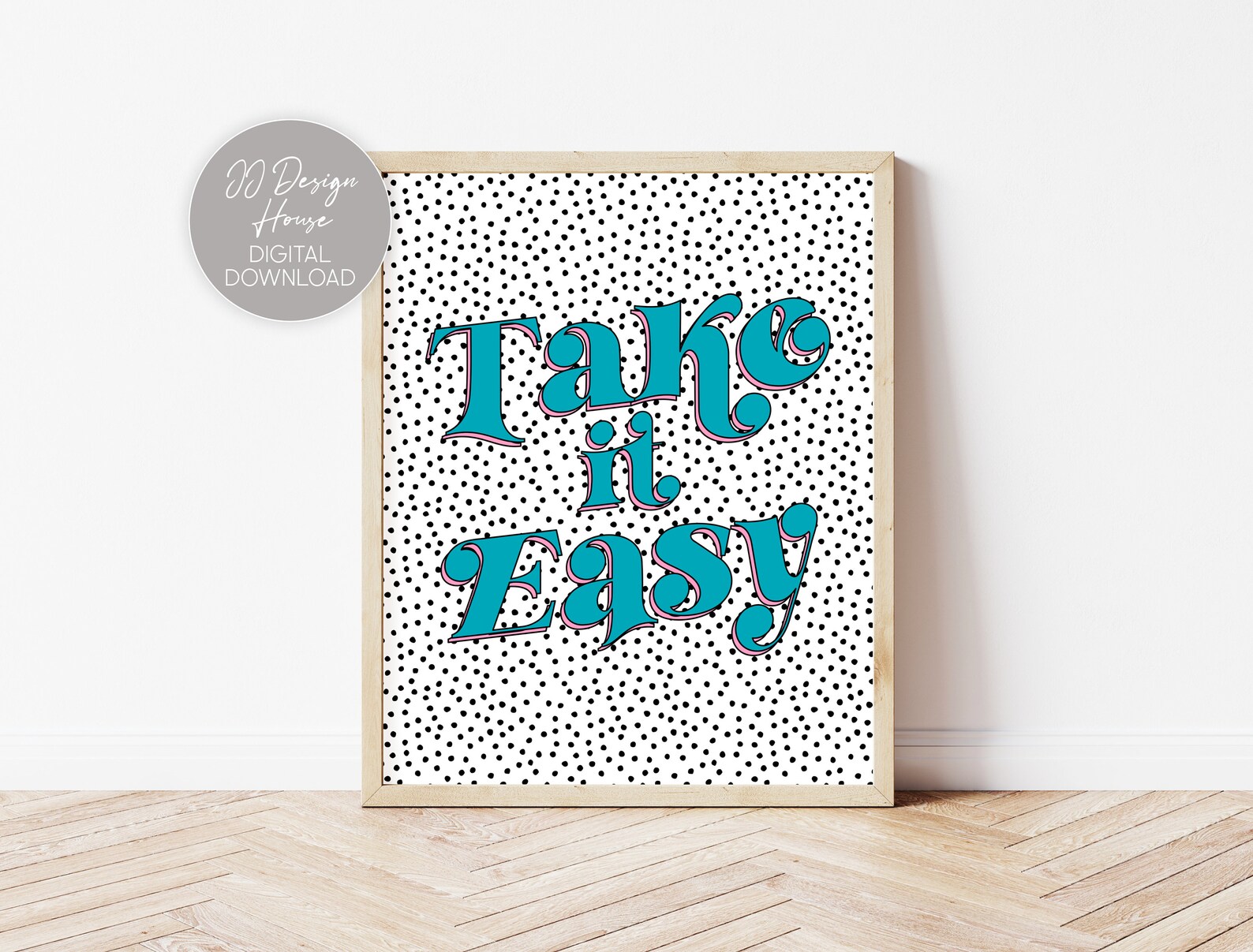 Quote Print, Take It Easy, Quote Wall Art, Quote Art Print, Dorm Decor ...