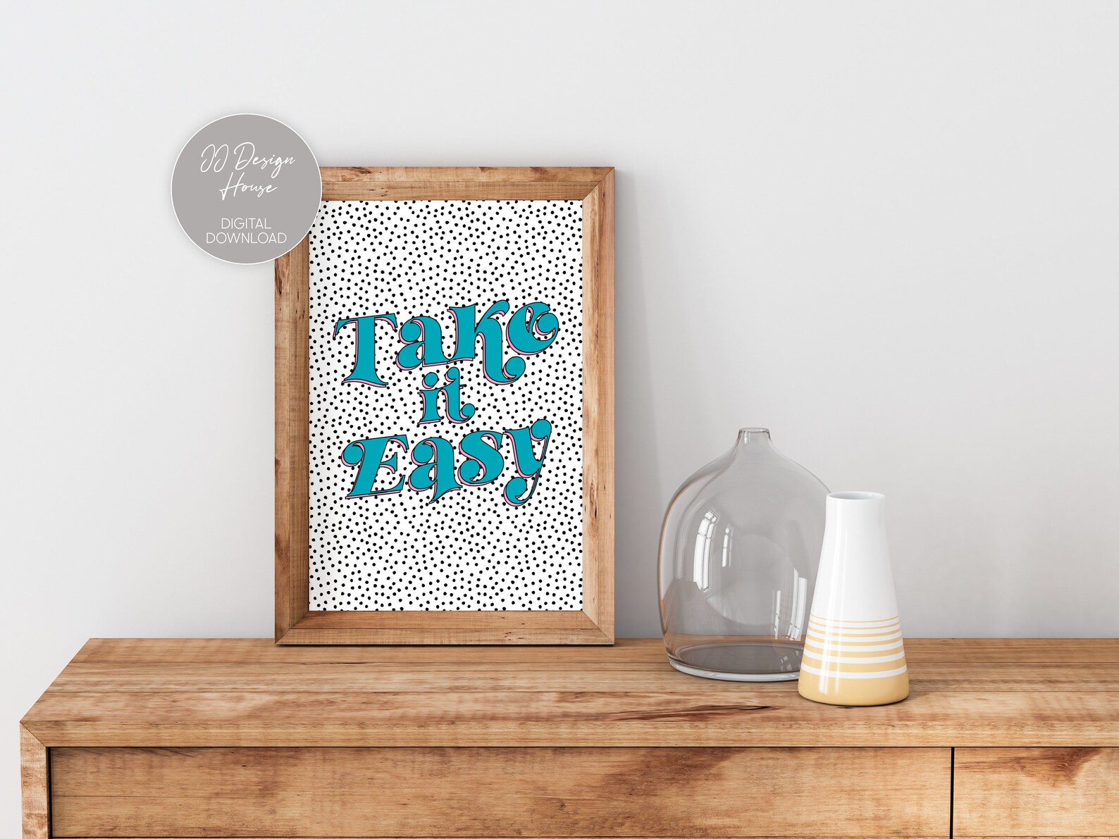 Quote Print, Take It Easy, Quote Wall Art, Quote Art Print, Dorm Decor ...