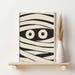 Mummy Halloween Wall Art Printable – Funny Cute Halloween Decor for ...