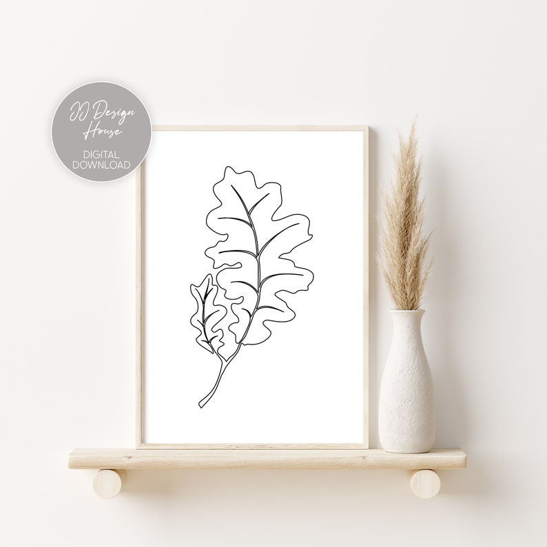 Autumn Prints Line Art Prints Set of 3 Minimalist Wall Art | Etsy