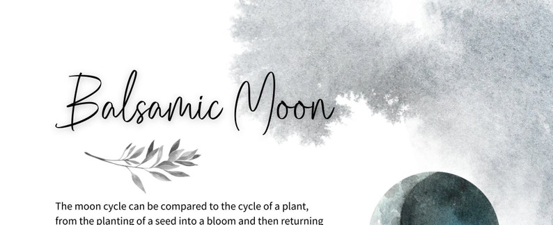 Astrology Moon Phase Reading, BALSAMIC MOON/ Aka Waning Crescent Moon ...