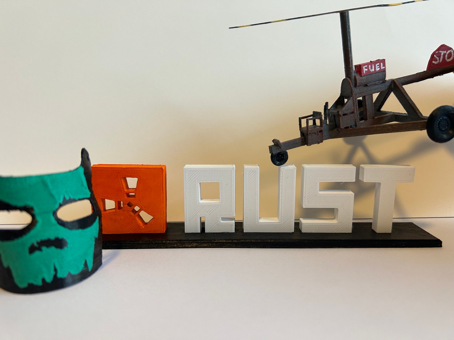 Rust Game Logo Gamer Room Desk Decor - Etsy