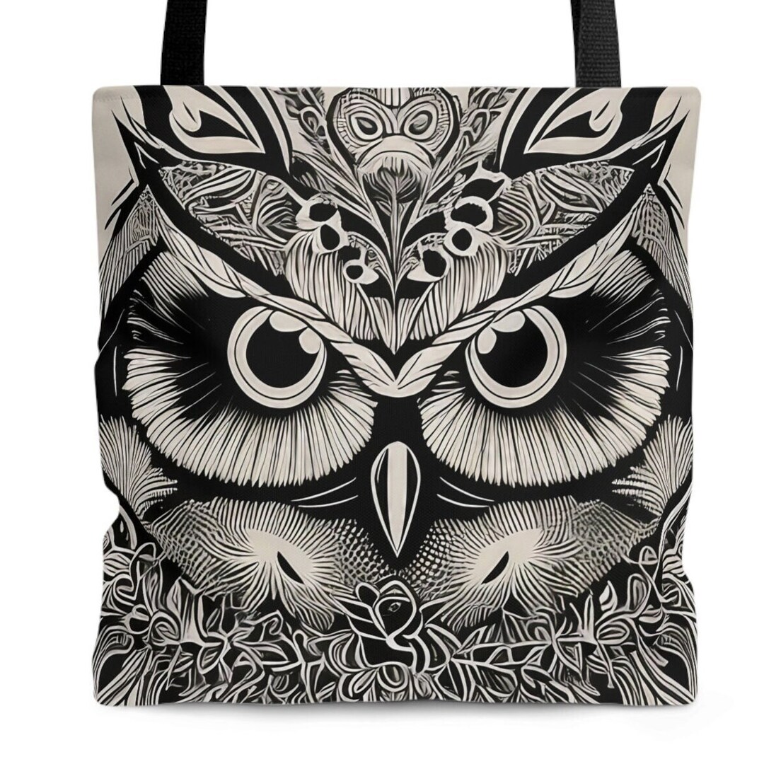 Owl Tote Bag. Original Owl Artwork. Reusable, Eco Friendly Bag and Cute ...
