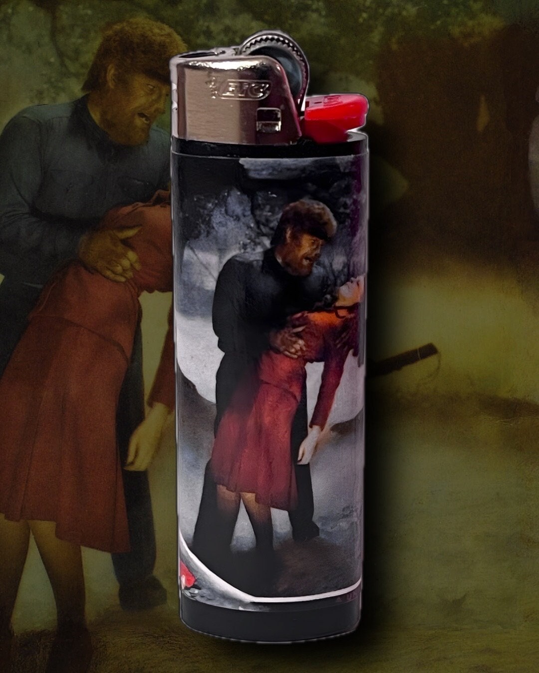 The Wolfman BIC Lighter Universal Monsters Horror Halloween Customized ...