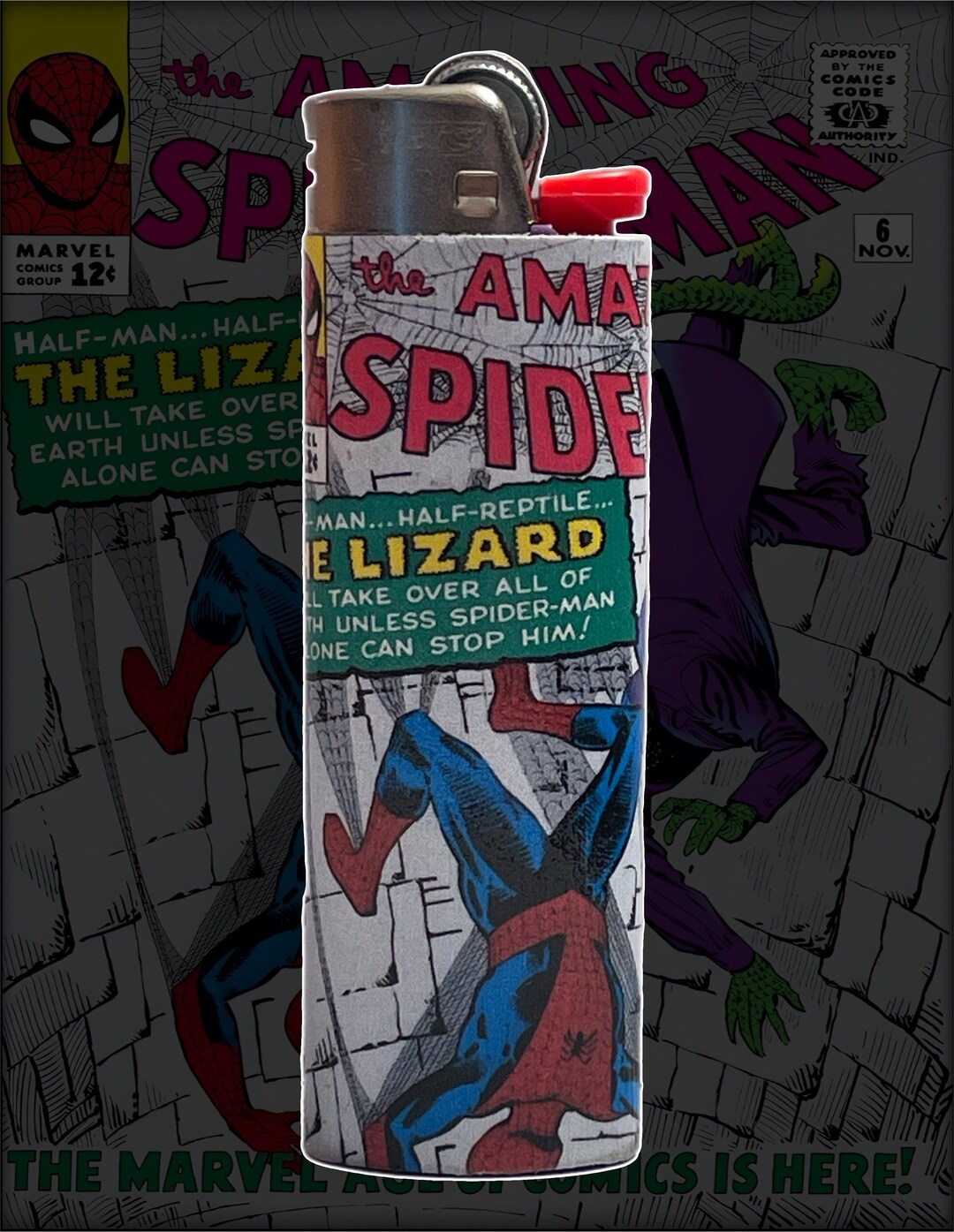 Amazing Spider-man #6 - BIC Lighter - the Lizard Man - Super Hero ...