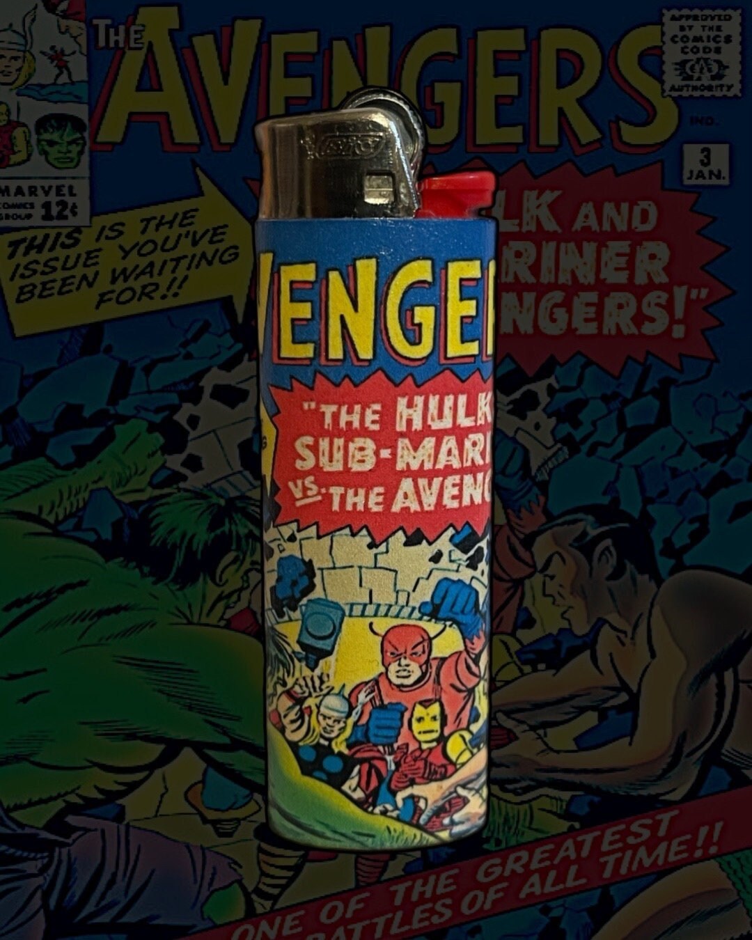 Avengers 3 BIC Lighter Hulk Iron Man Thor Super Hero Marvel Customized ...