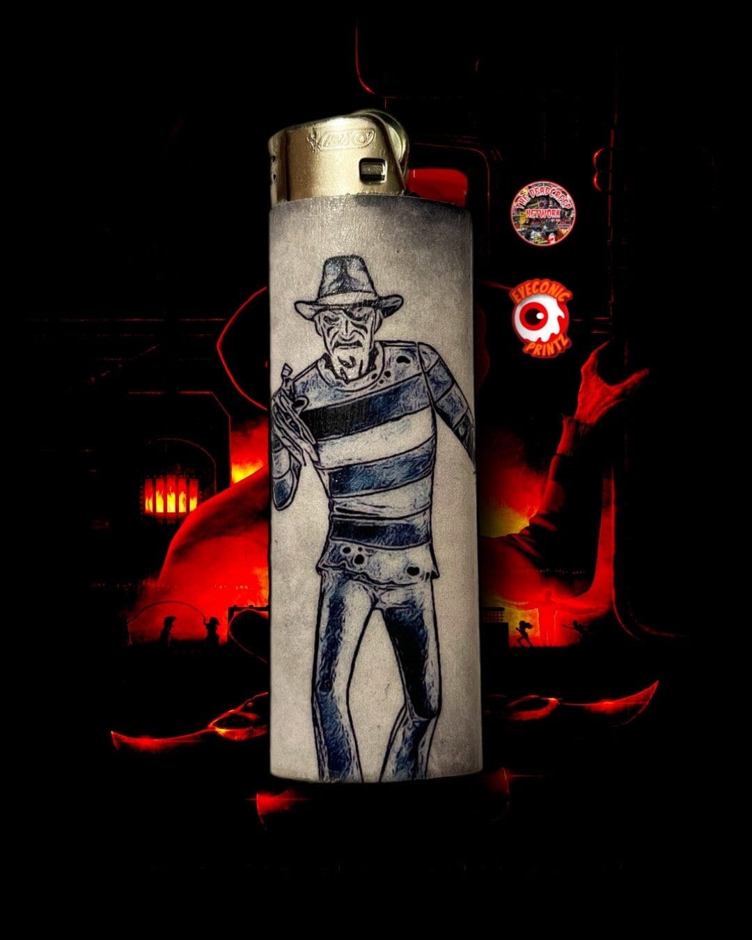 Freddy Kreuger - BIC Lighter - Nightmare on Elm St - Horror - Halloween ...