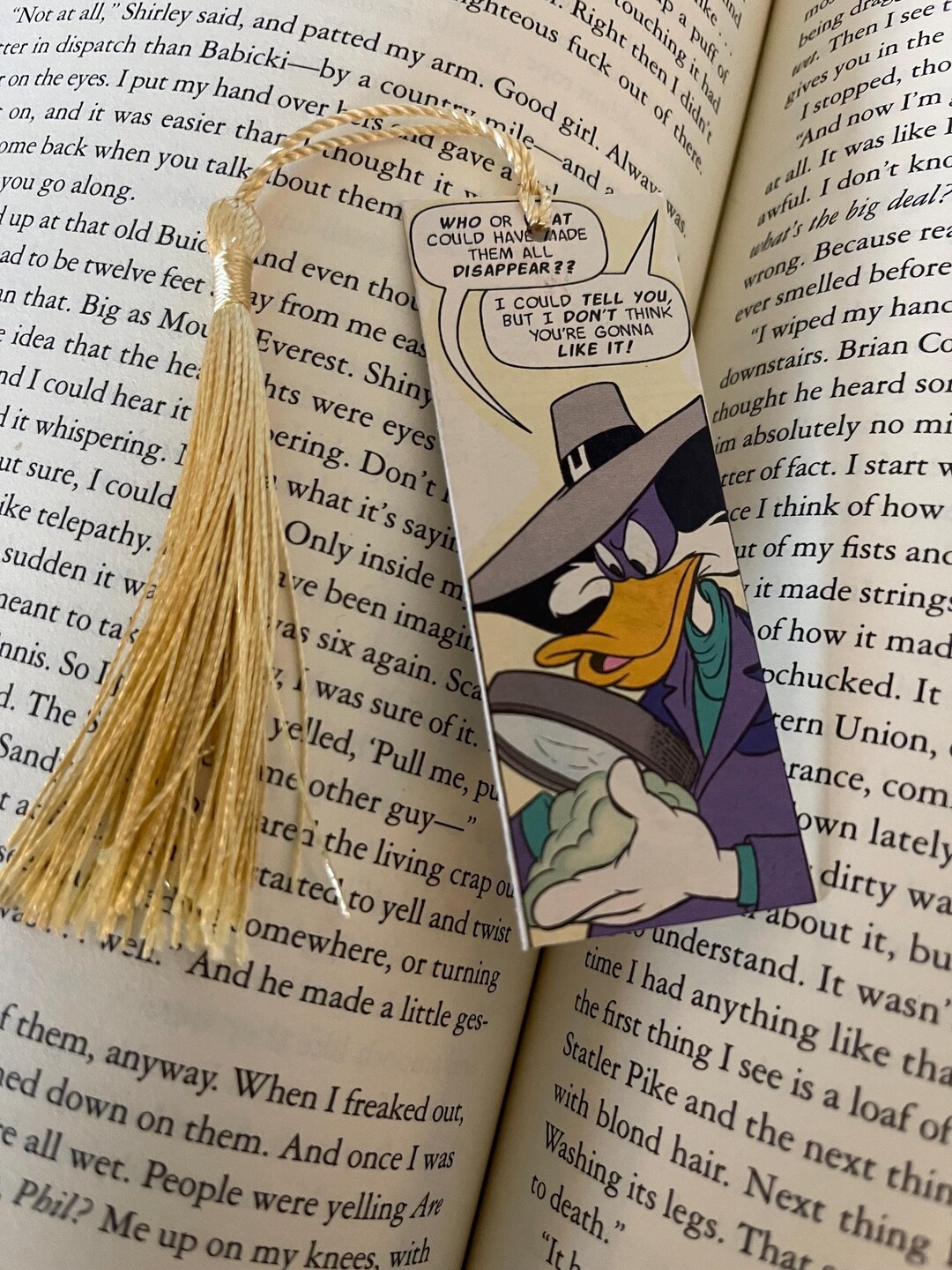 Drawing Duck Ducktales Bookmark With Tassel Disney Cartoon - Etsy