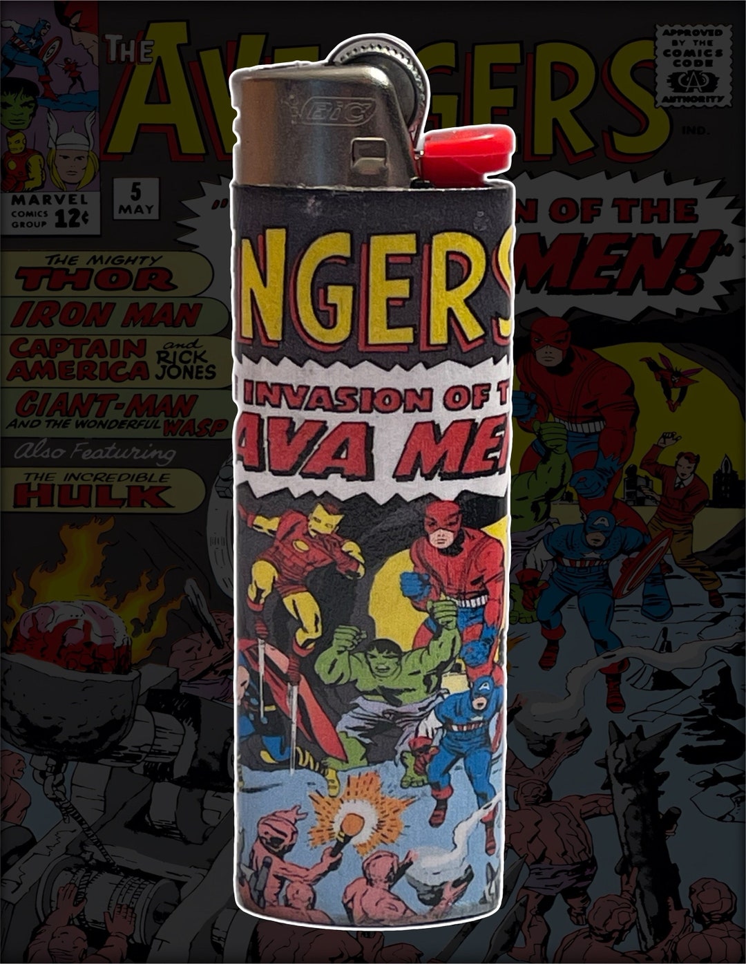 Avengers #5 - BIC Lighter - Hulk - Iron Man - Thor - Super Hero ...