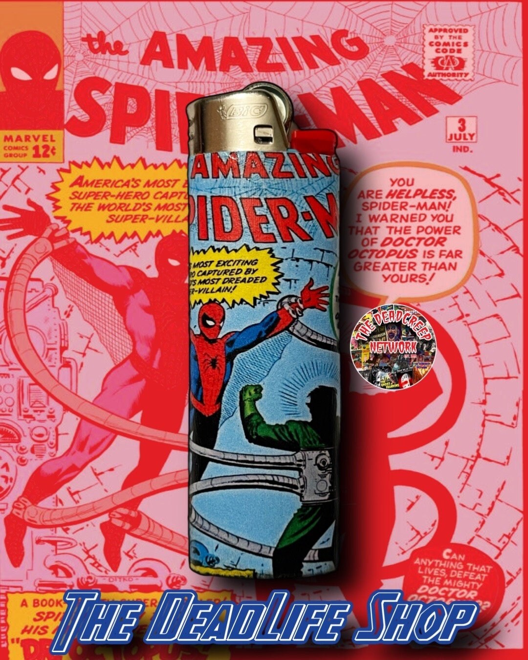 Amazing Spider-man #3 - BIC Lighter - Doctor Octopus - Super Hero ...