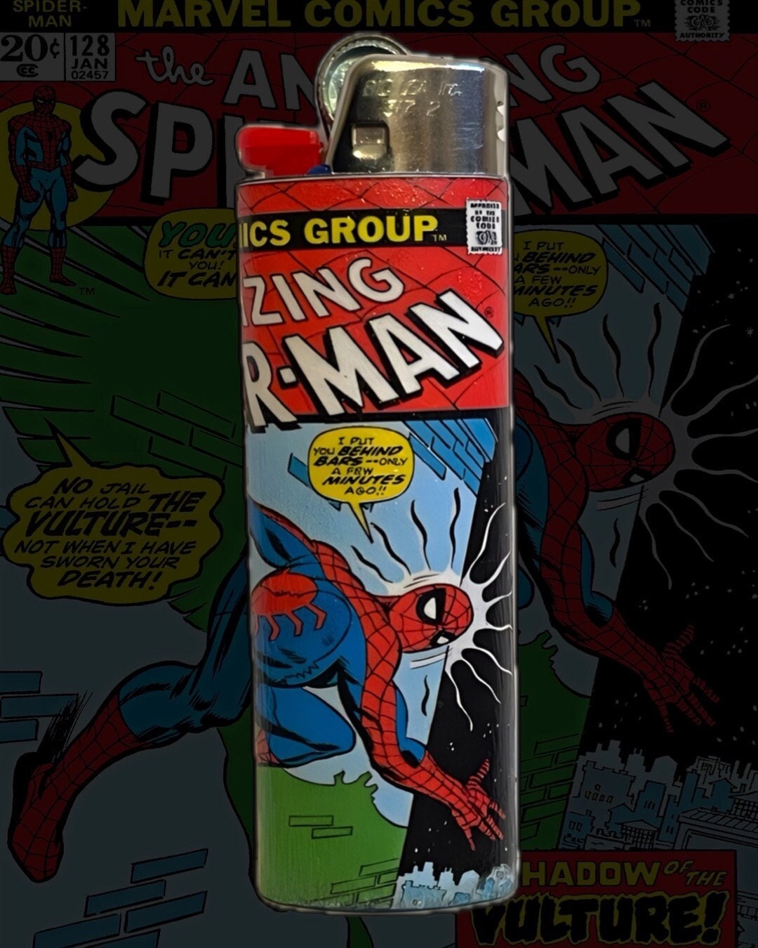 Amazing Spider-man #128 - BIC Lighter - Fantastic Four - Super Hero ...
