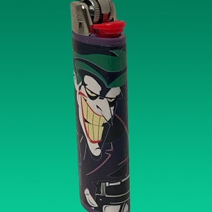 The Joker BIC Lighter Batman Super Villian Halloween Customized ...