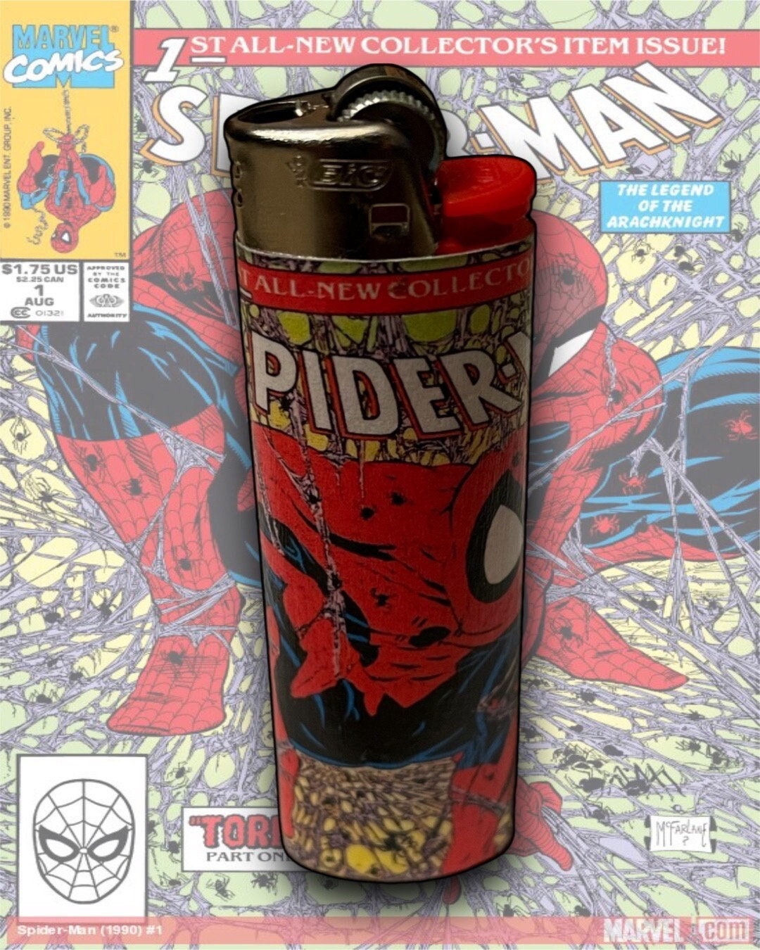Spider-man #1 - BIC Lighter - Super Hero - Marvel - Customized ...