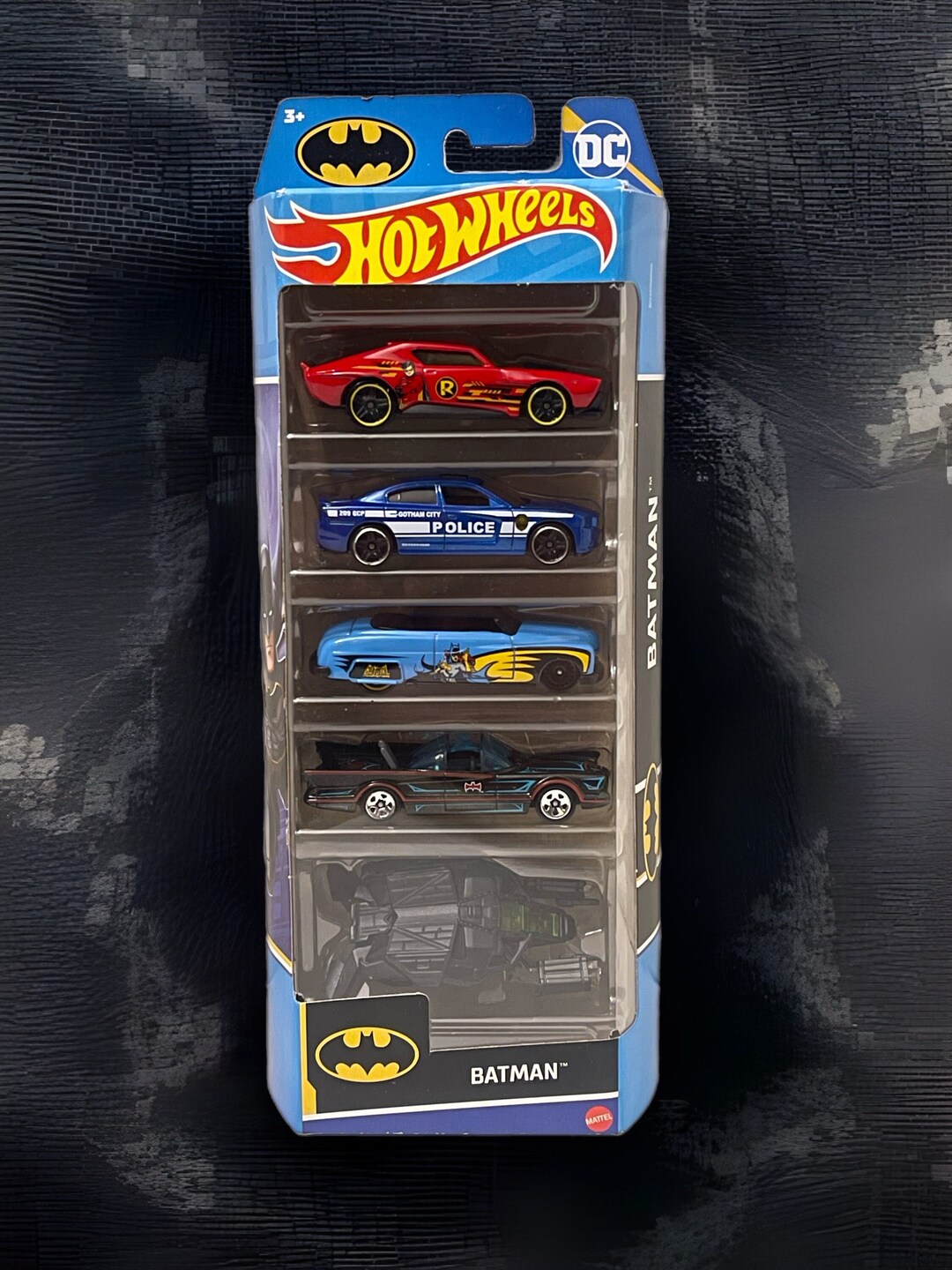 Batman Hot Wheels 5pk Muscle Bound '11 Dodge Charger R/T '49 Merc TV ...
