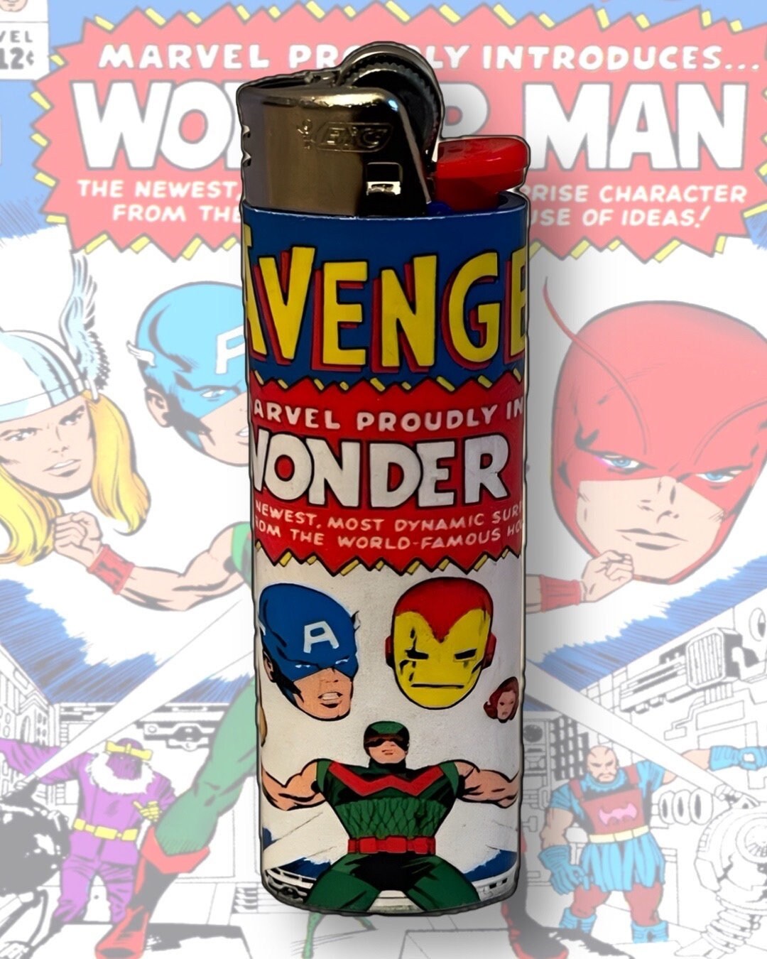 Avengers 9 BIC Lighter Wonder Man Hulk Iron Man Thor Super Hero Marvel ...