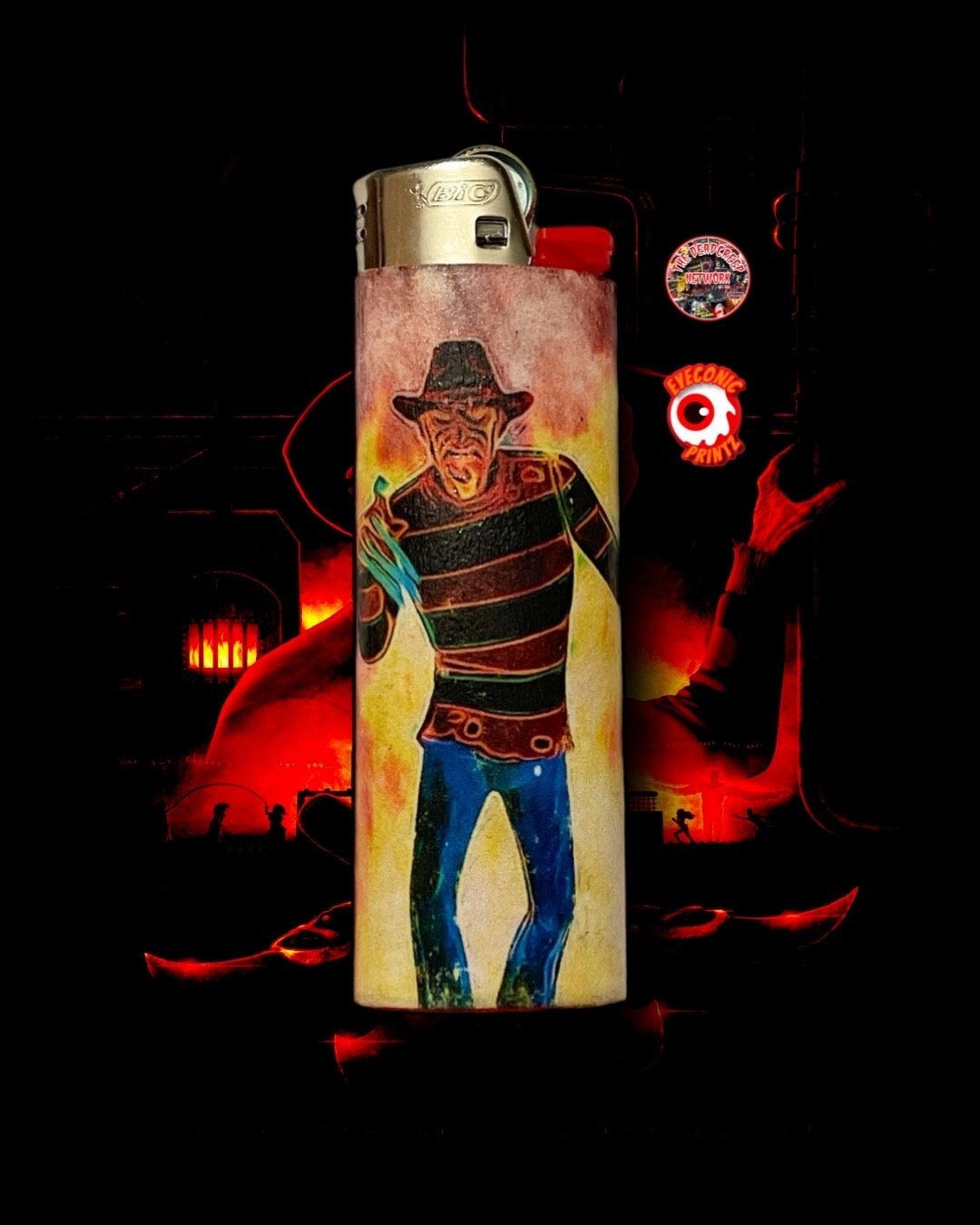 Freddy Kreuger - BIC Lighter - Nightmare on Elm St - Horror - Halloween ...