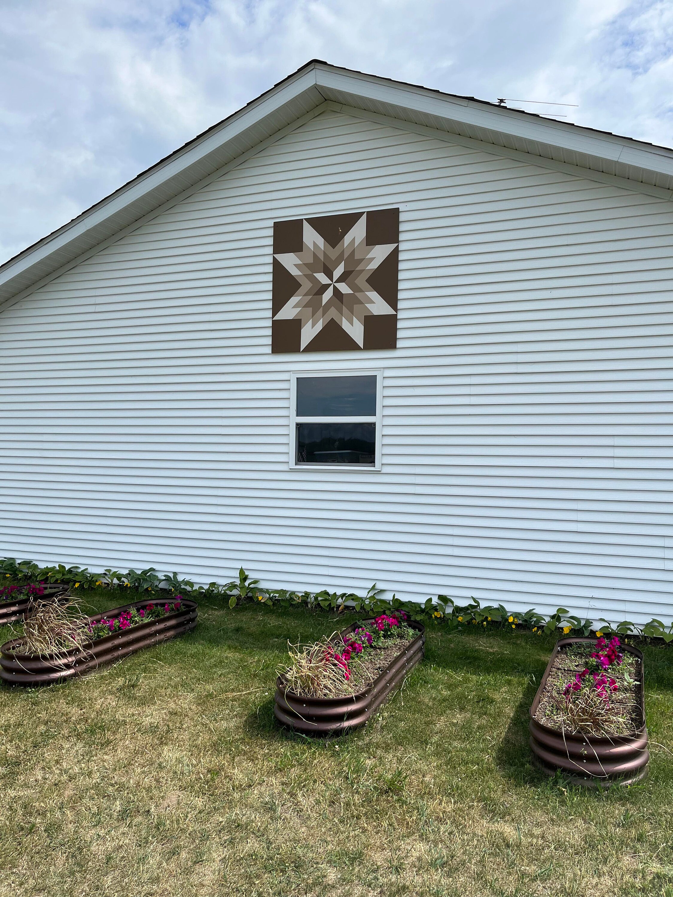 4'x4' Rustic Brown Barn Quilt Exterior Decor - Etsy