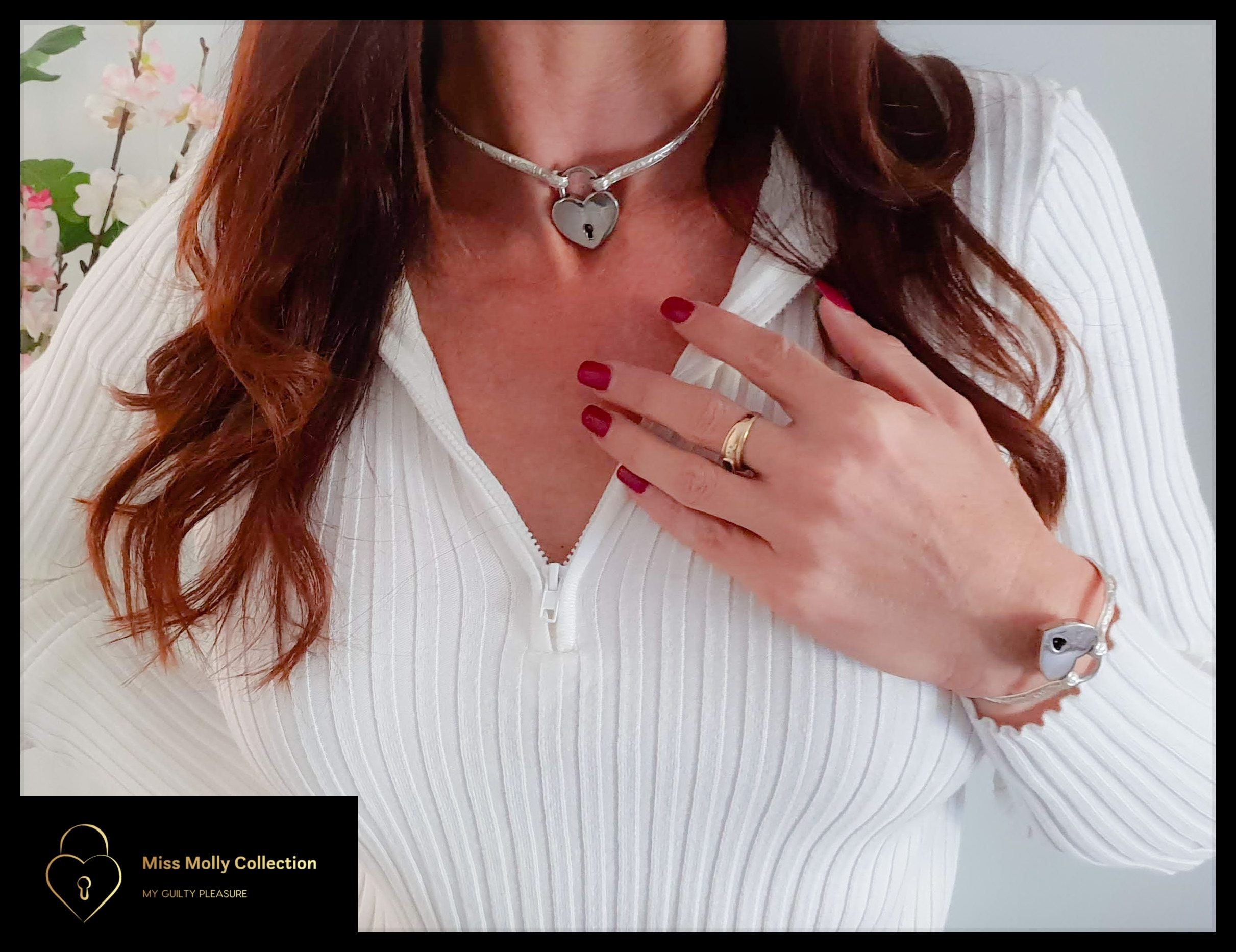 Sterling Silver BDSM Submissive Day Collar and Cuff Combination - Etsy