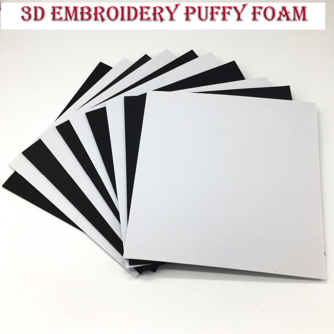 3D Embroidery Puffy Eva Foam 3mm Thickness About Size 20' X 15 " ( 18 ...