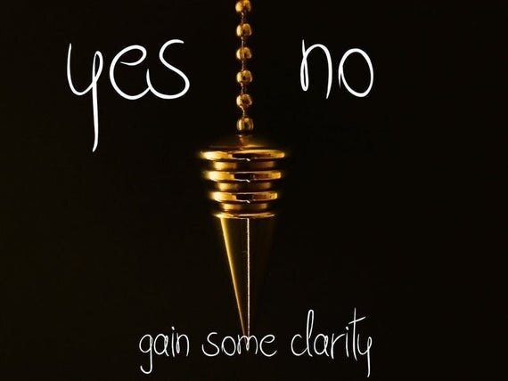 Yes/no Pendulum Reading | Etsy